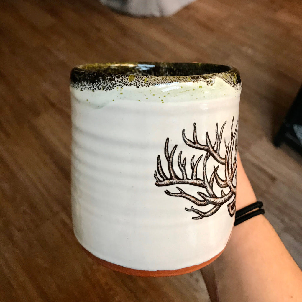 Big Buck Mug with Outdoors Glaze – Pittsburgh Pottery